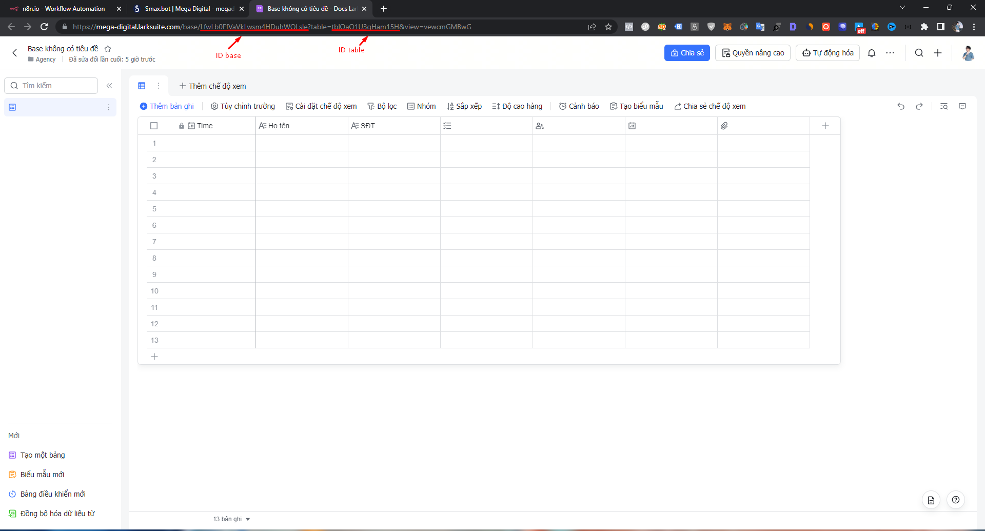 Hướng dẫn toàn tập: Đẩy data về Base của Larksuite áp dụng trong ngành ...